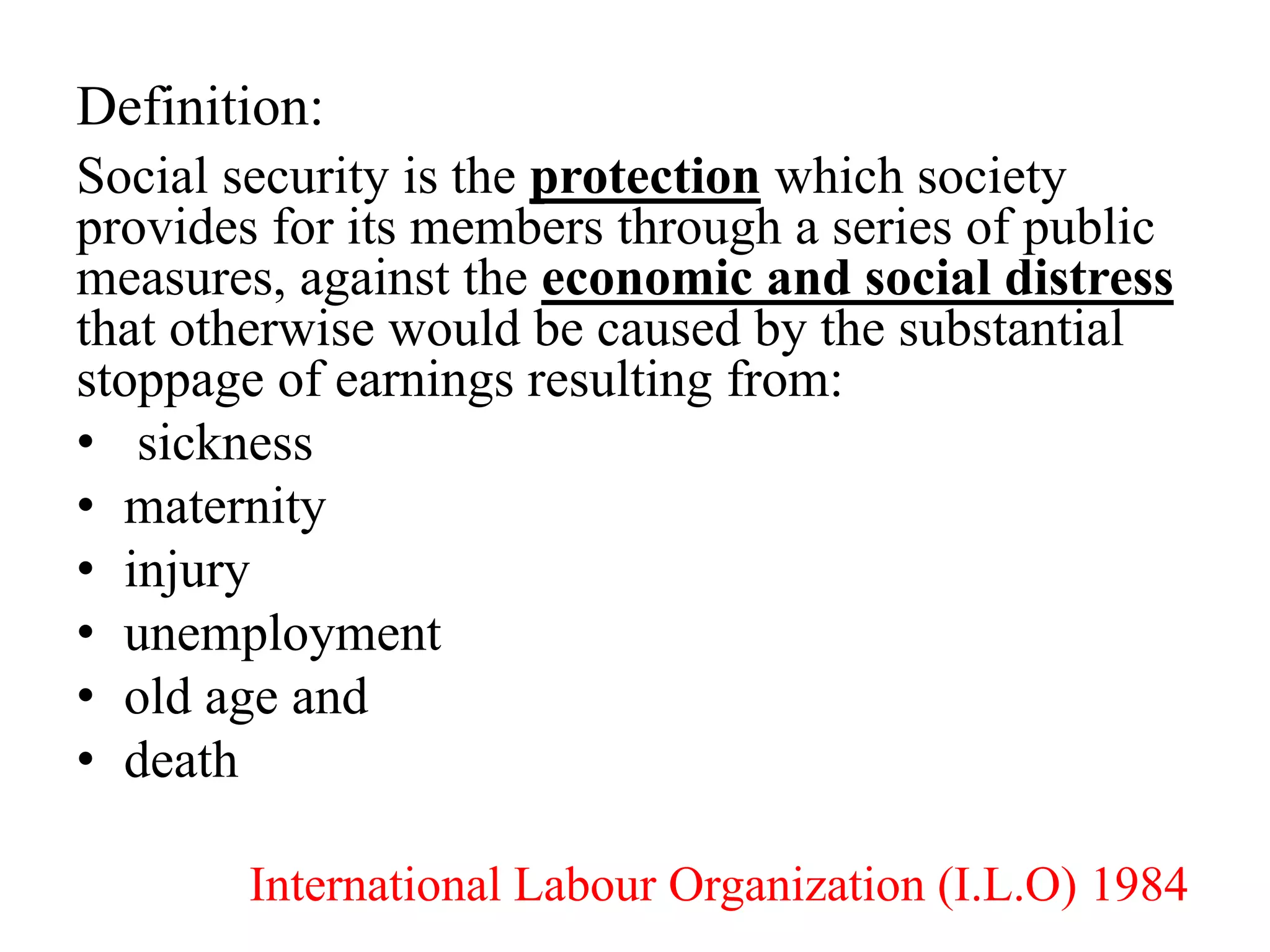 Social security schemes in india mrigesh | PPTX