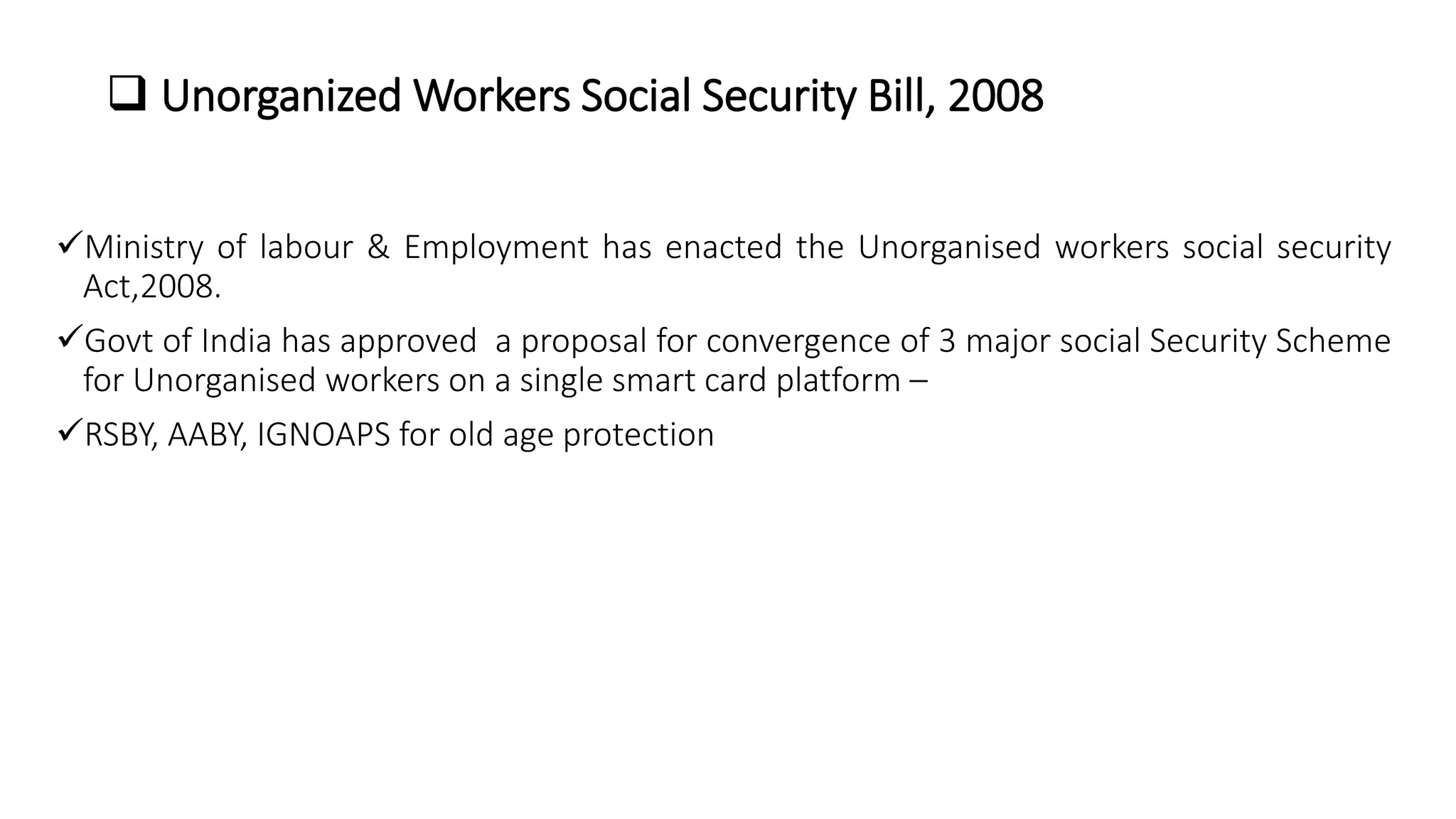 Social Security In India | PPTX