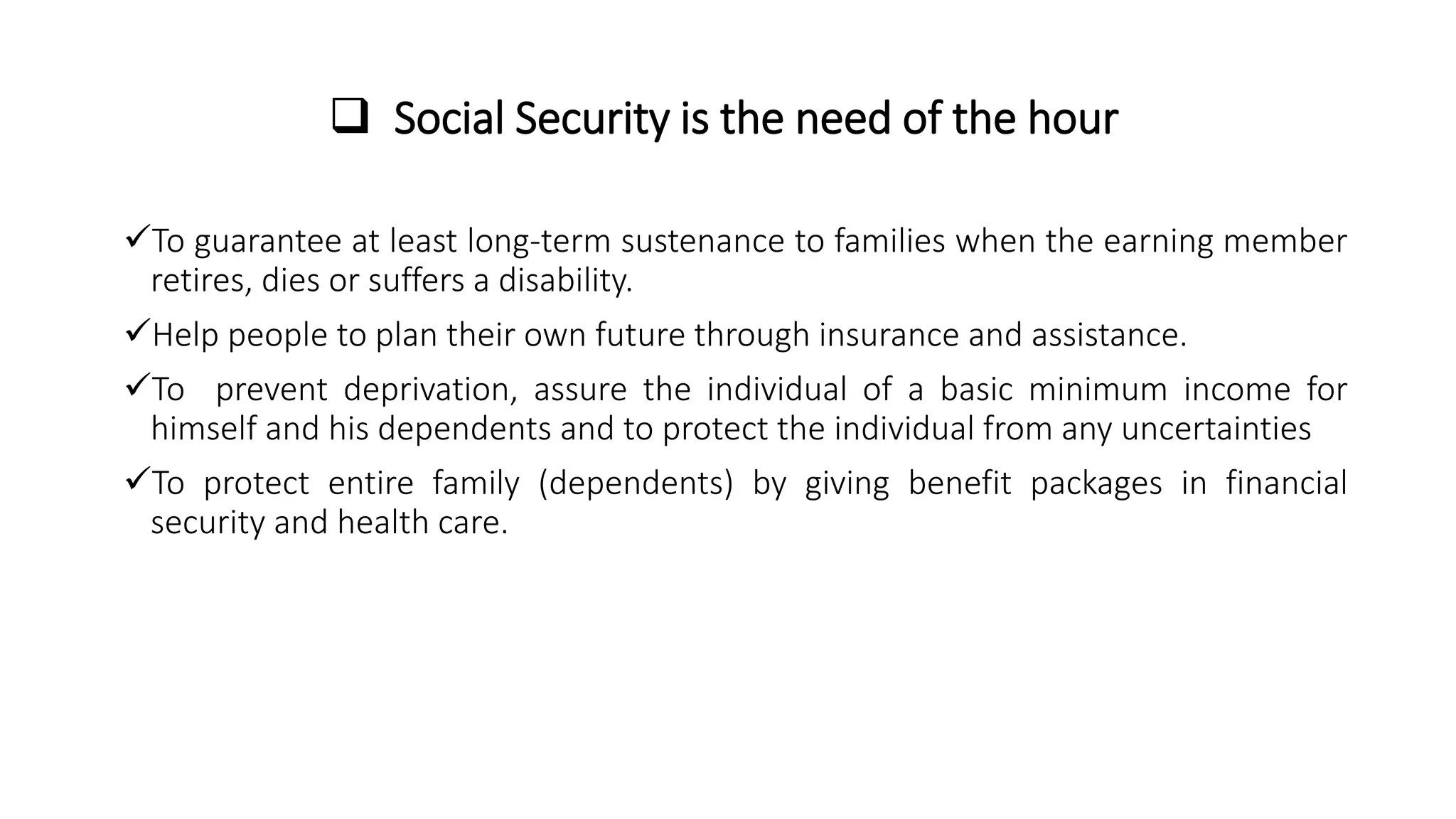 Social Security In India | PPTX