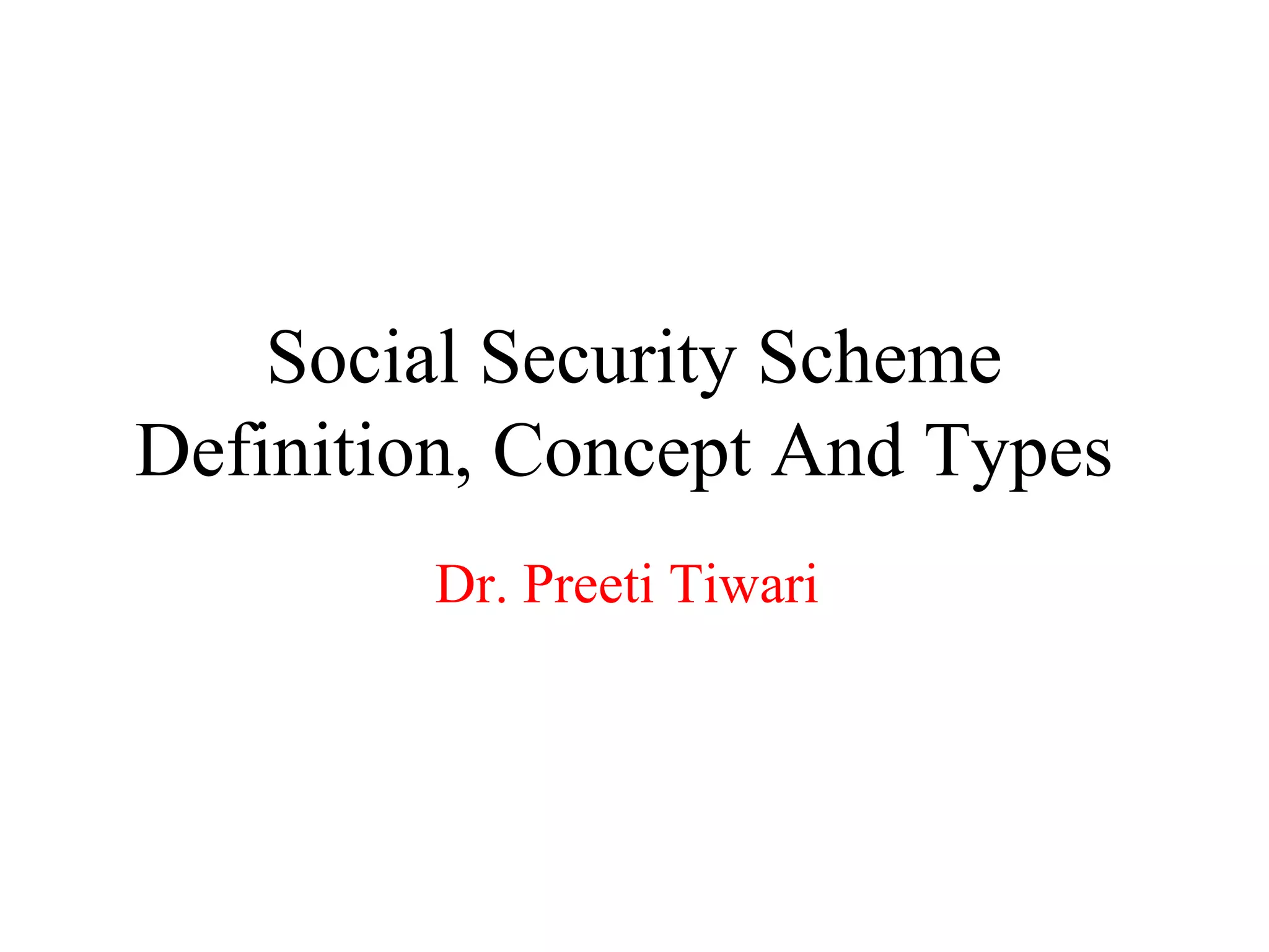 Social security system | PPT
