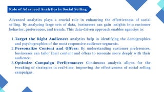 Social Selling Agency Secrets Boosting ROI with Advanced Analytics | PDF