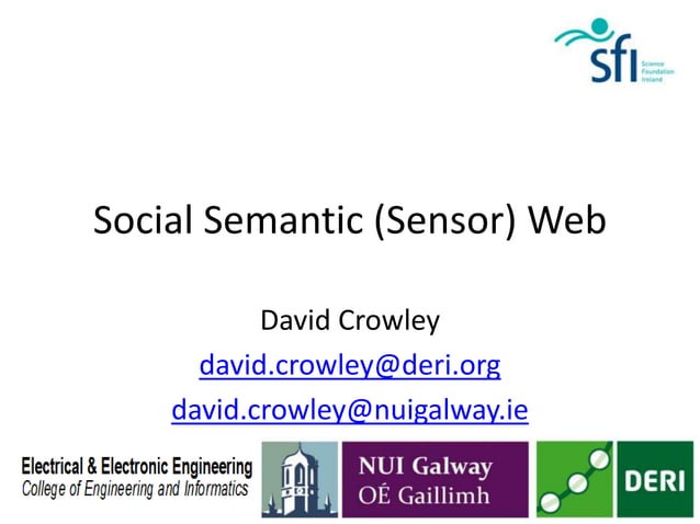 Social Semantic (Sensor) Web | PPT