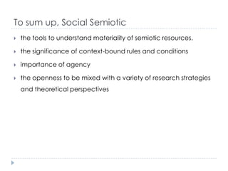 Social semiotics | PPTX