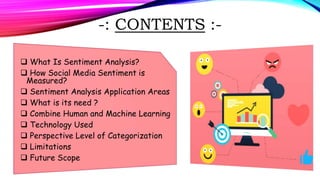 Social Media Sentiments Analysis | PPTX