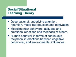 Social Situational Learning Theory P P | PPT