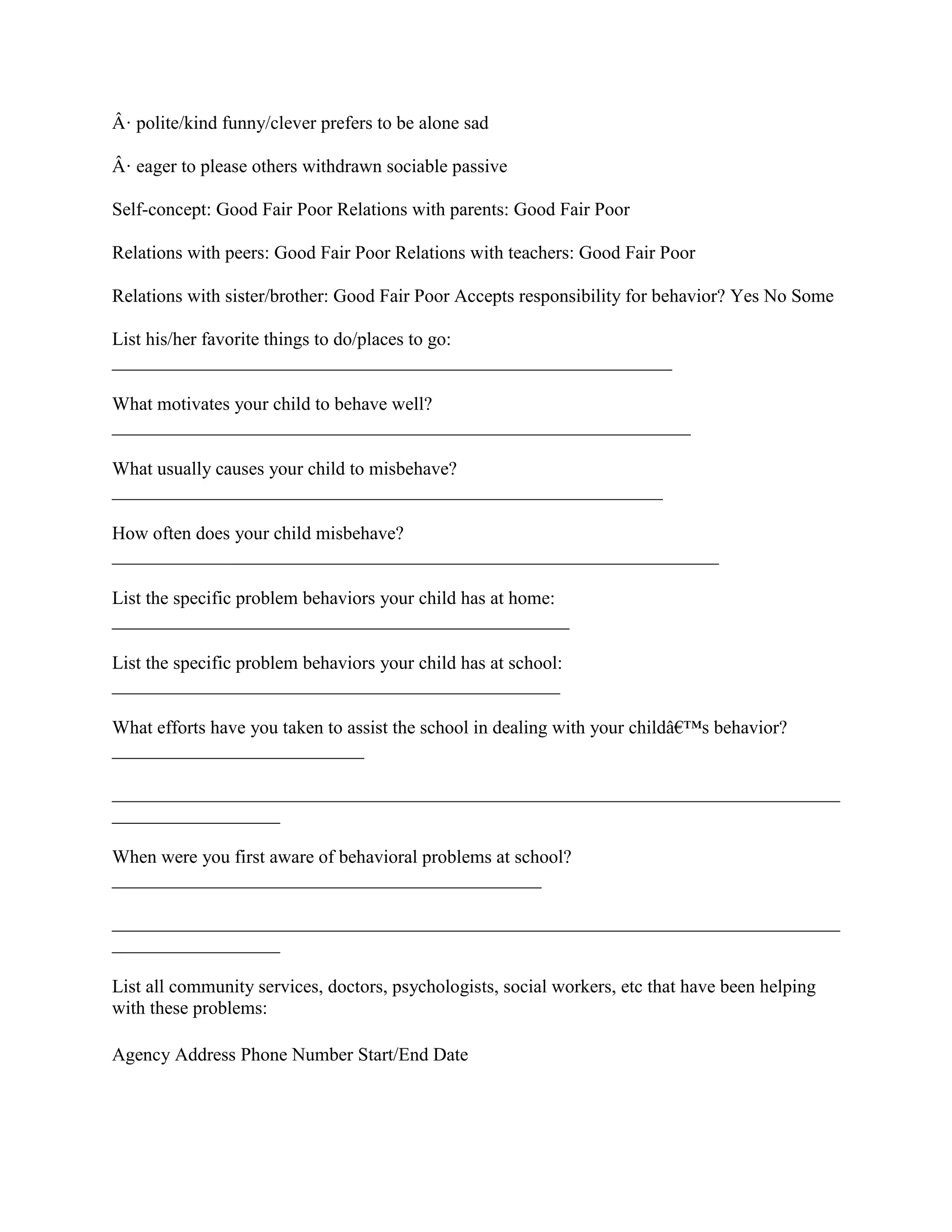 Social Skills Checklist (Elementary) - 1 - SOCIAL SKILLS CHECKLIST (E.docx