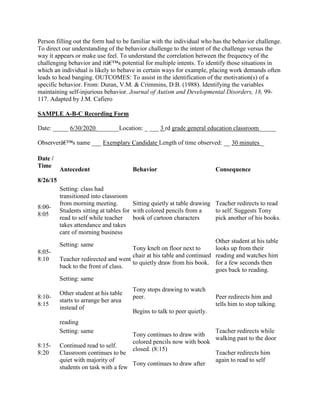 Social Skills Checklist (Elementary) - 1 - SOCIAL SKILLS CHECKLIST (E.docx