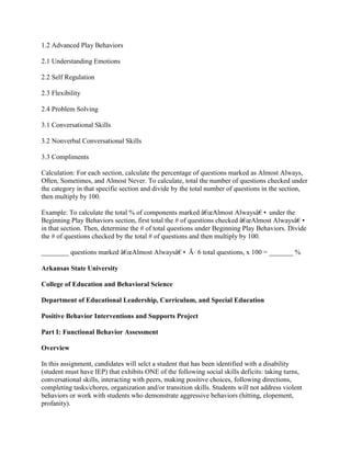 Social Skills Checklist (Elementary) - 1 - SOCIAL SKILLS CHECKLIST (E.docx