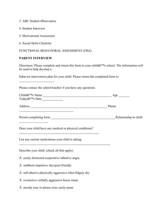 Social Skills Checklist (Elementary) - 1 - SOCIAL SKILLS CHECKLIST (E.docx