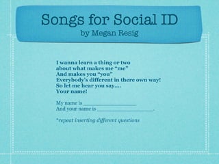 Navigating Social Skills Training: Designing a Musical Roadmap for ...