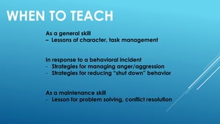 Social skills instruction | PPT