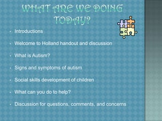 Social skills of children with autism presentation | PPTX