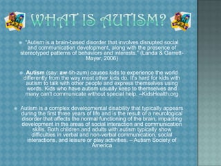 Social skills of children with autism presentation | PPTX