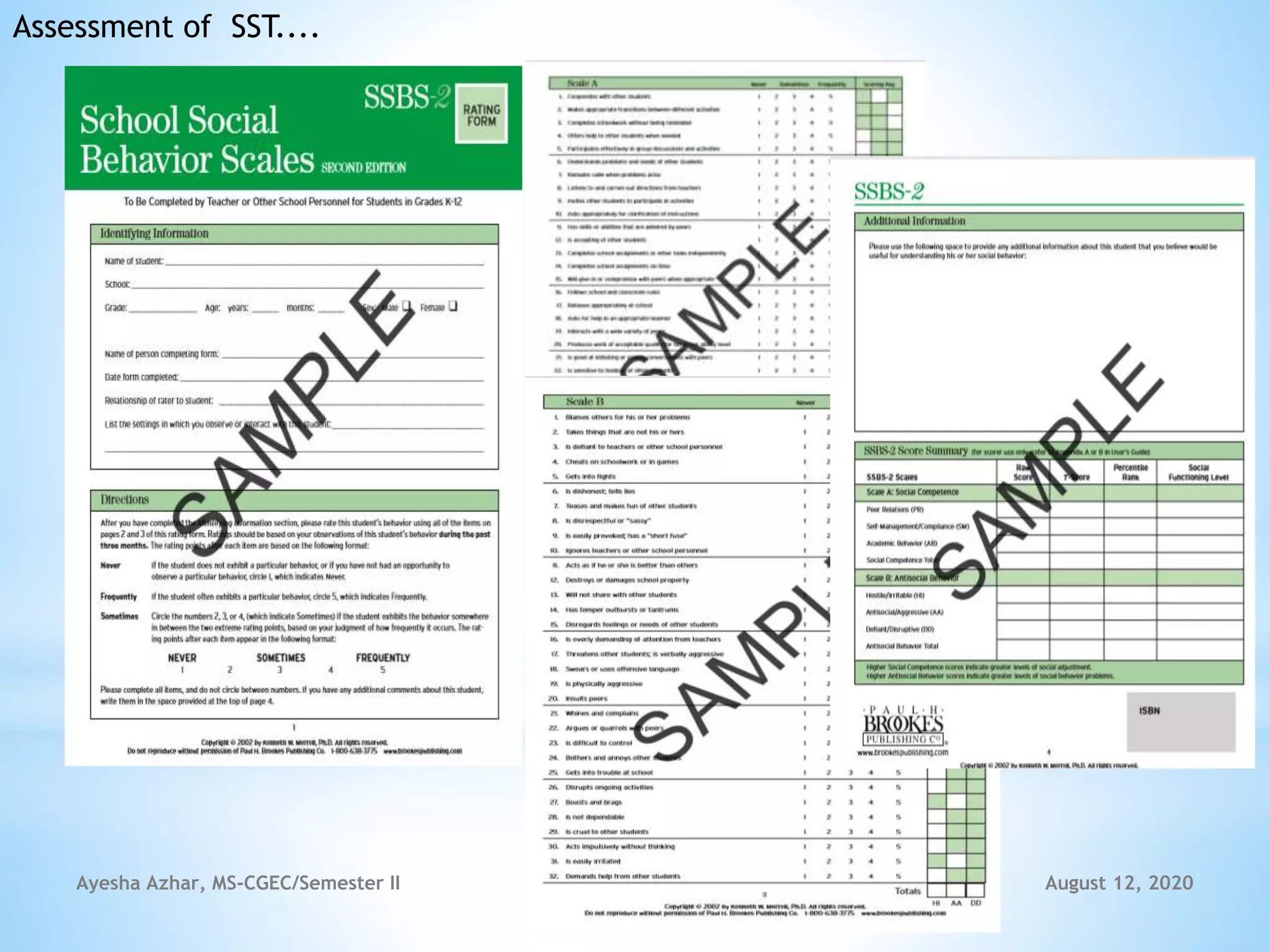 Social Skills Training (SST) for Students | PPTX