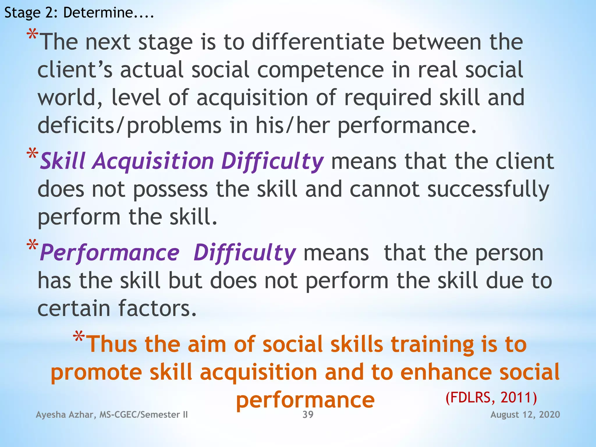 Social Skills Training (SST) for Students | PPTX