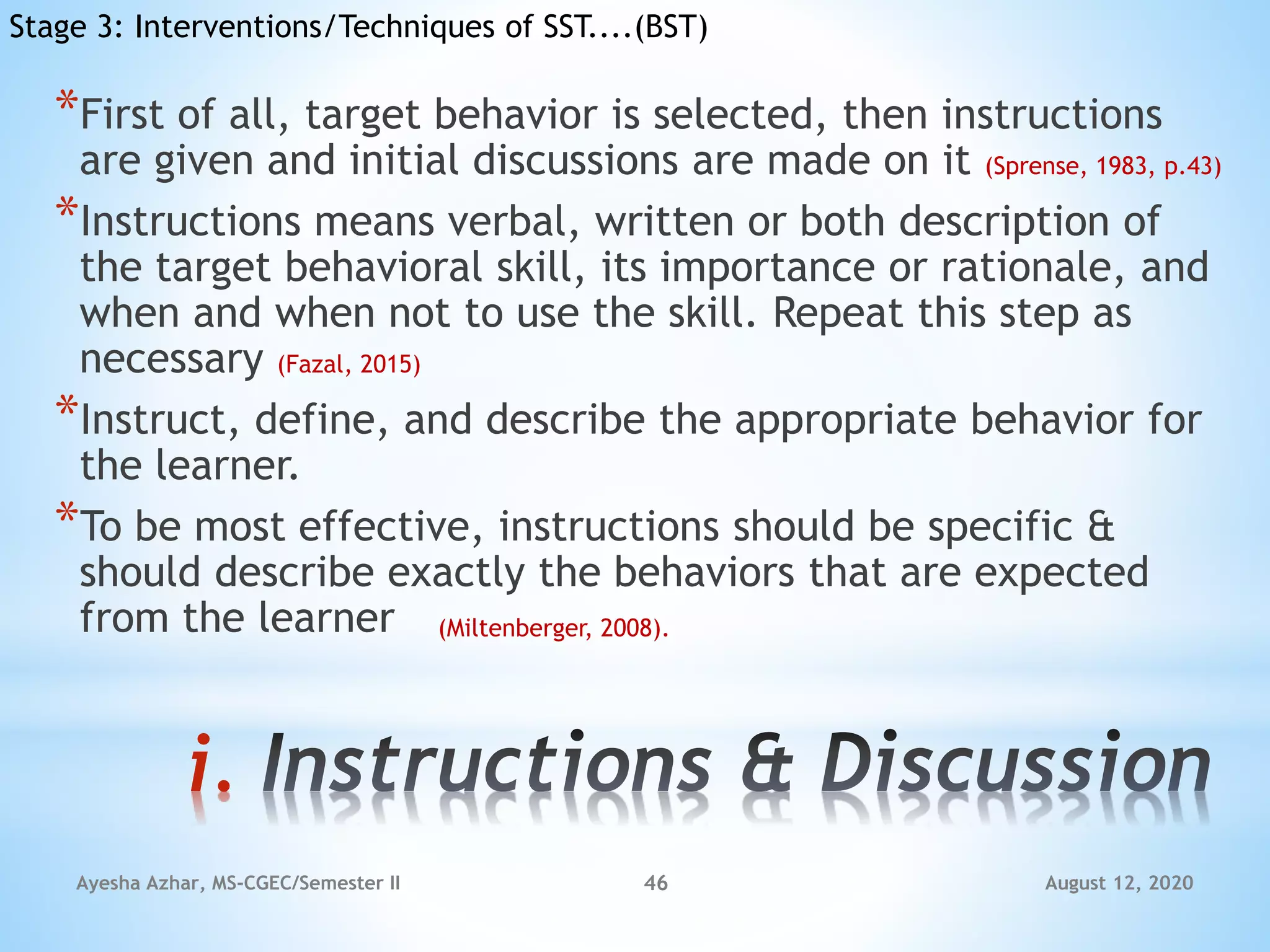 Social Skills Training (SST) for Students | PPTX