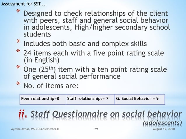 Social Skills Training (SST) for Students | PPTX | Parenting Babies and ...