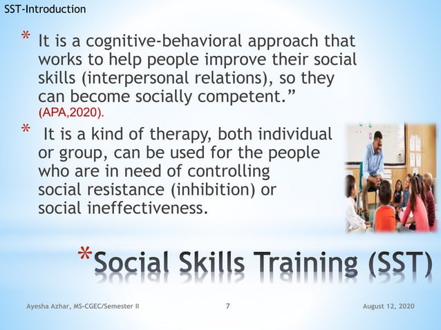 Social Skills Training (SST) for Students | PPTX | Parenting Babies and ...
