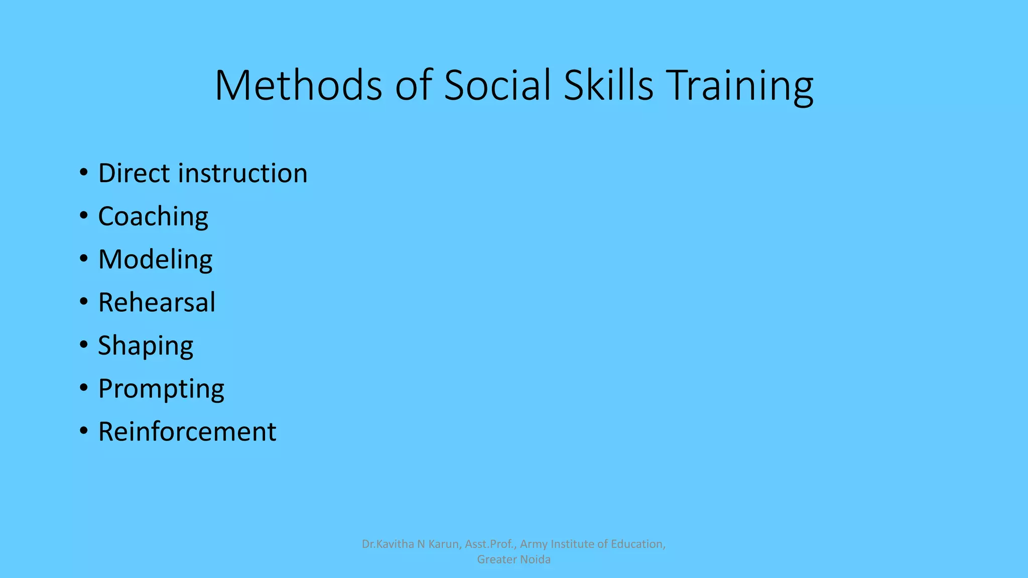 Social Skill Training Pptx