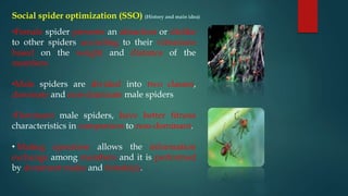 Social Spider optimization (SSO ).pptx