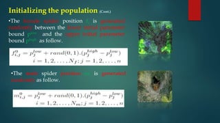 Social Spider optimization (SSO ).pptx