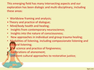 Social & spiritual healing | PPTX