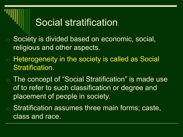 Social startification | PPTX