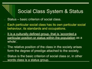 Social startification | PPTX