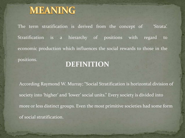 Contemporary India and Education- Social statification | PPTX