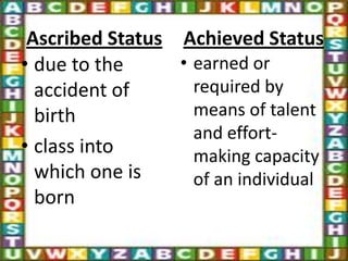 Social status | PPTX | Business and Finance