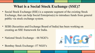 Social Stock Exchange (SSE) . The DHAN Academy | PPTX
