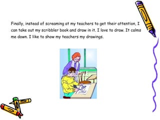 Social story getting teachers' attention | PPT