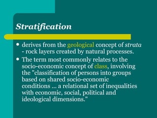 Social stratification | PPT