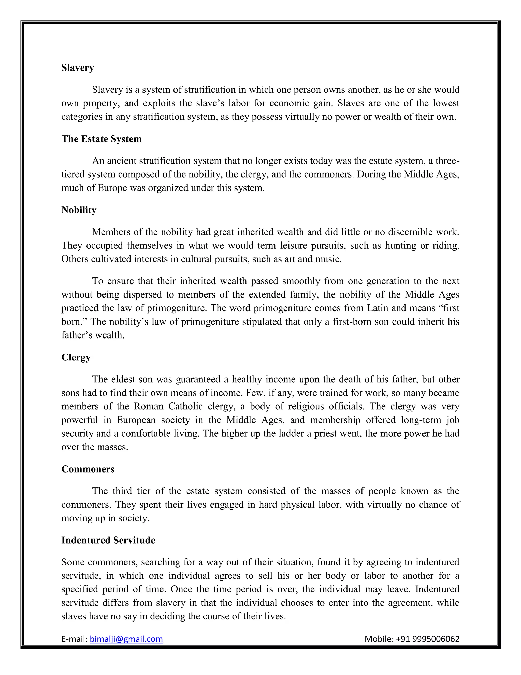 Social stratification | DOCX