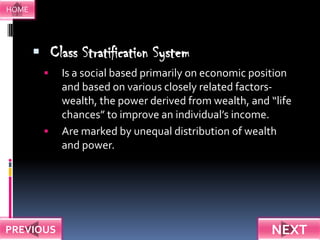 Social stratification | PPTX