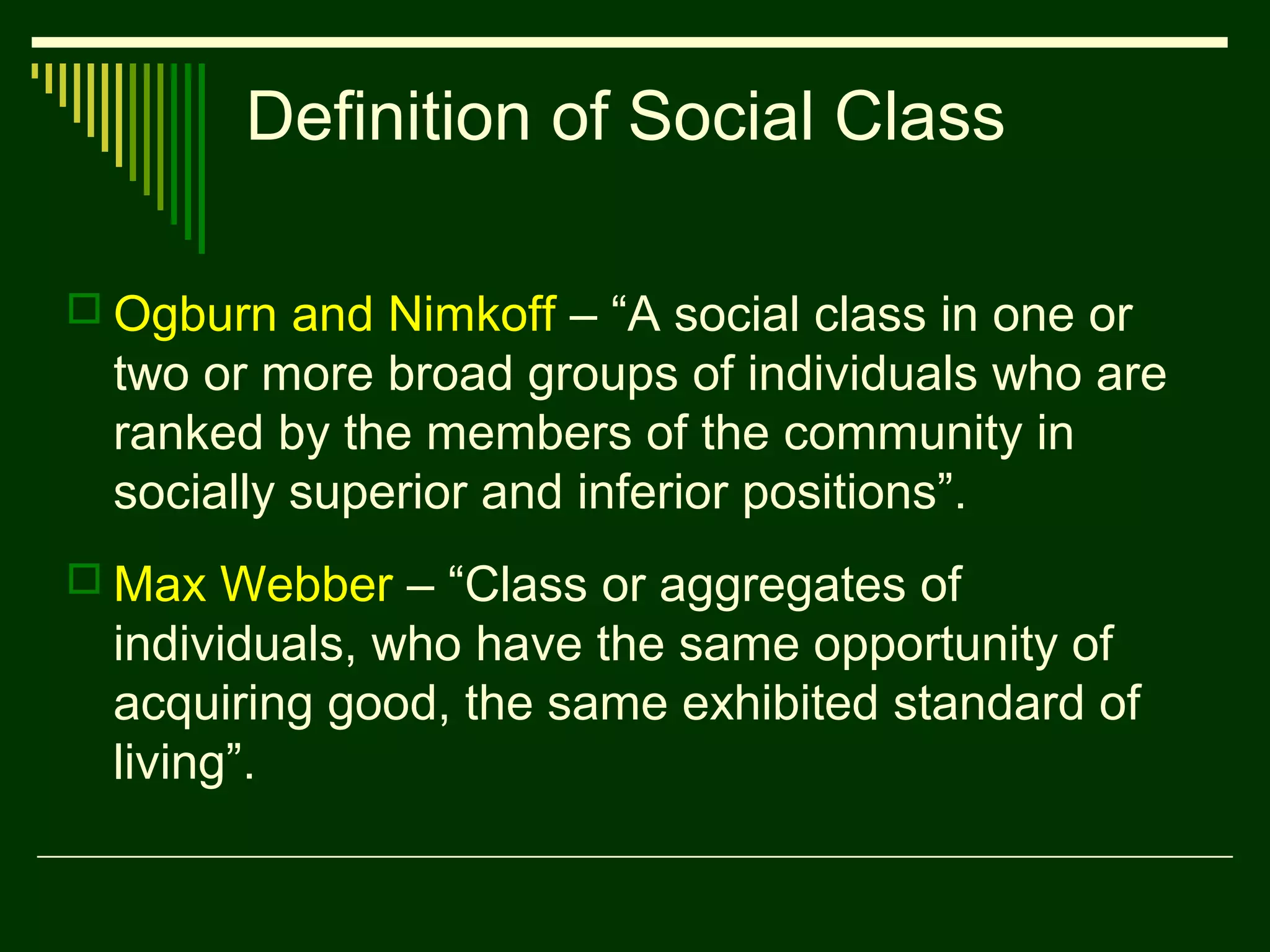 Social stratification | PPT