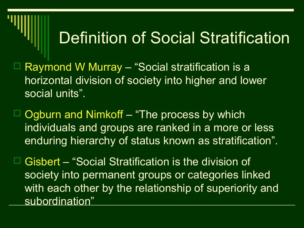 Social Stratification social-stratification