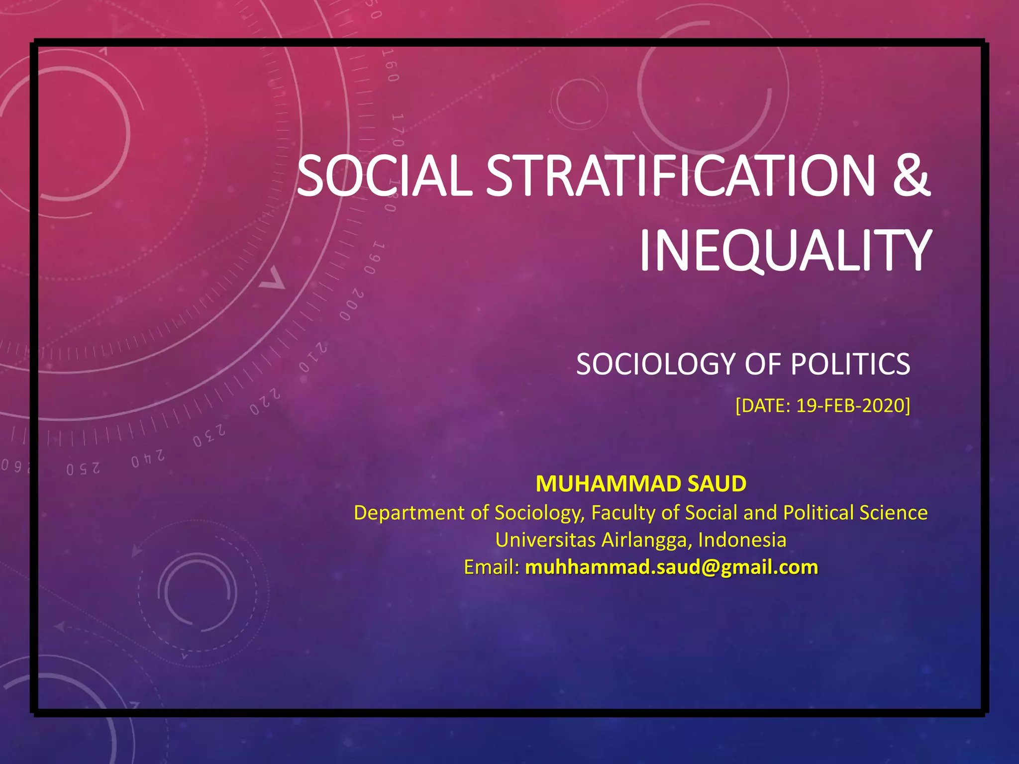 Social stratification & Political debate | PPT