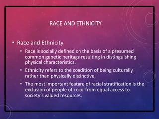 Social stratification & Political debate | PPT