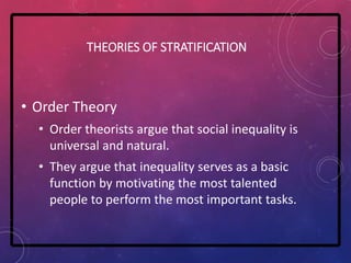 Social stratification & Political debate | PPT