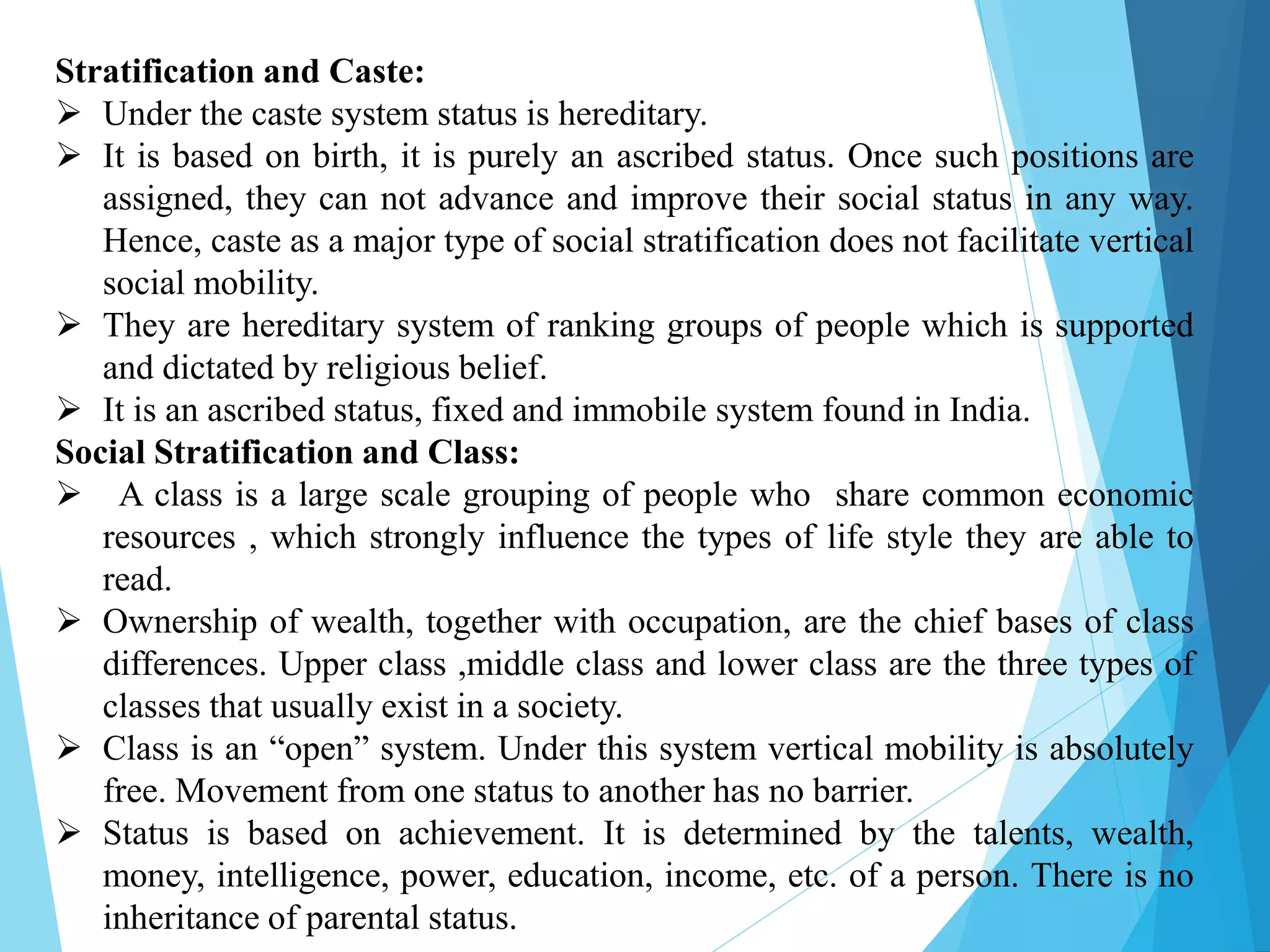 Social stratification | PPTX