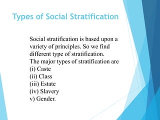 Social stratification | PPTX