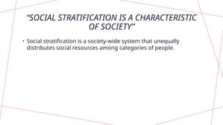 Understanding Social Stratification - Basics | PPTX