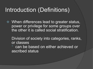 Social stratification | PPTX