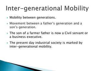 Social stratification and mobility | PPTX
