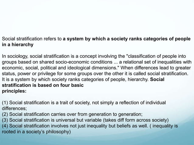 Social stratification and mobility vikram dahiya | PPT