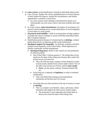 Social stratification _chapter_8_ | PDF