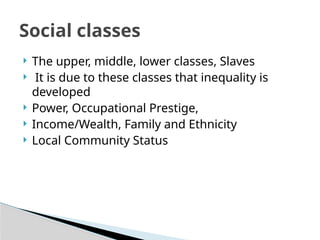 Social Stratification..................... | PPT