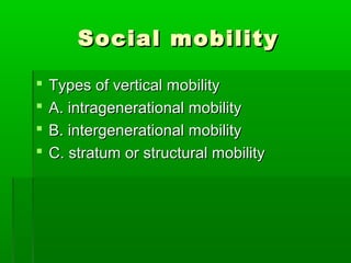 Social stratification systems | PPT