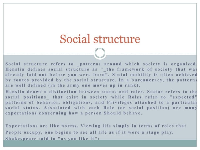 Social structure | PPT